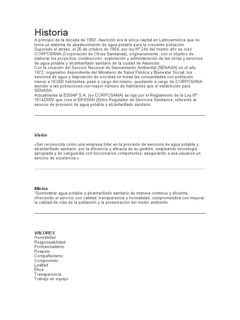 Historia Del Agua Trabajo Practico | PDF