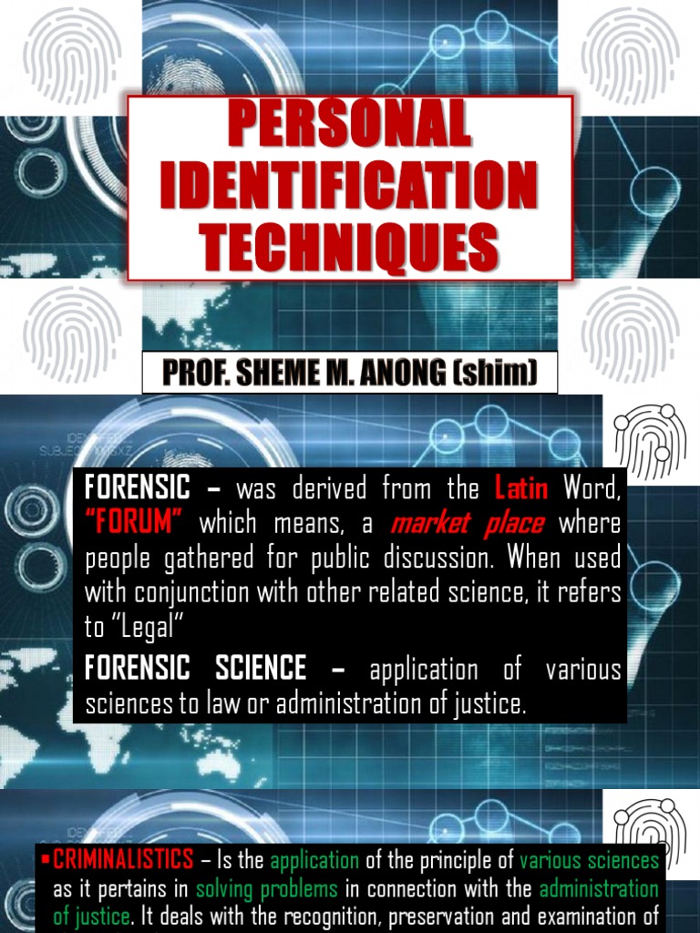 Personal Identification2 | PDF