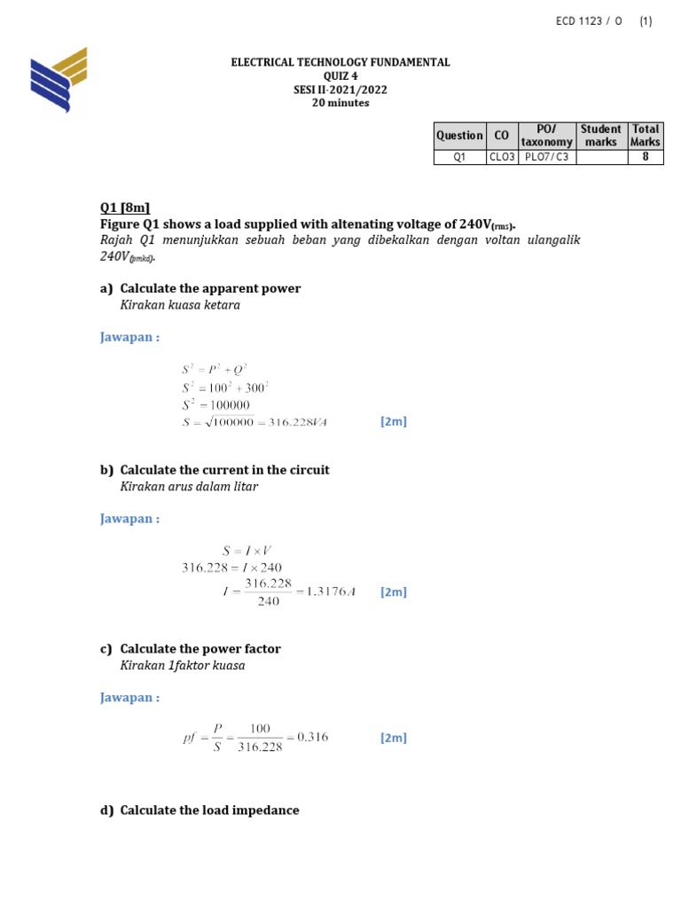 Kuiz 4 Ecd1123 Sesi Ii-2021-2022 (Skema) | PDF