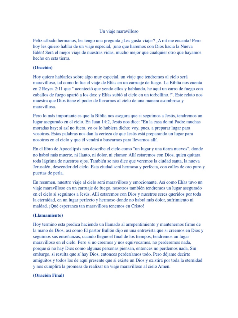 Un Viaje Maravilloso Pdf