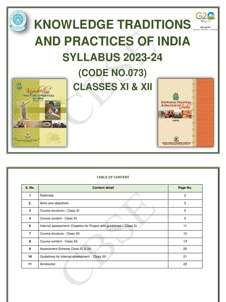 KTPI SrSec 2023-24 | PDF