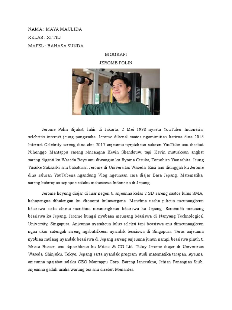 Biografi Jerome Polin Bahasa Sunda Pdf