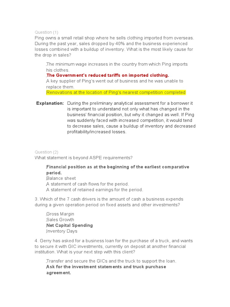 CSBB Exam Prep 1 | PDF