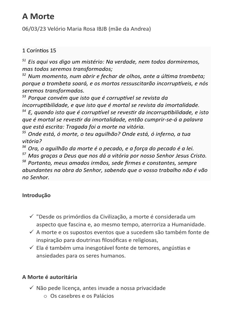 A Morte | PDF