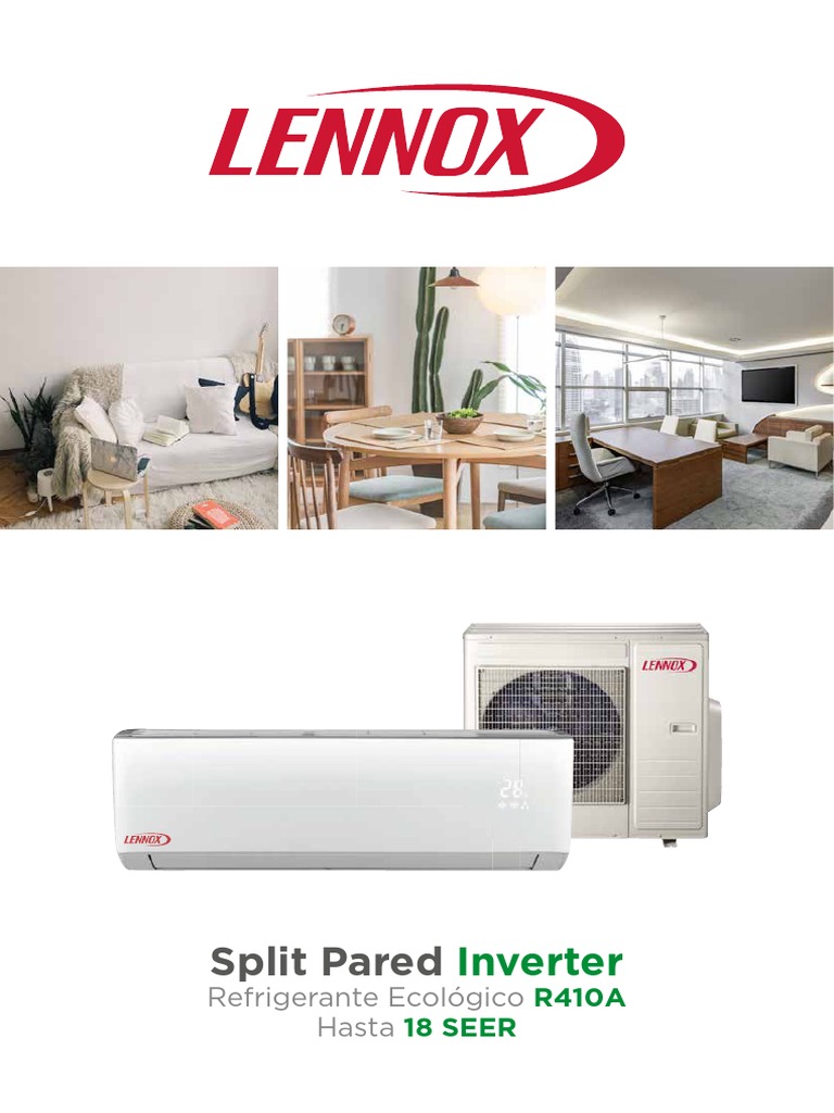 Split Pared 18 SEER - Lennox | PDF