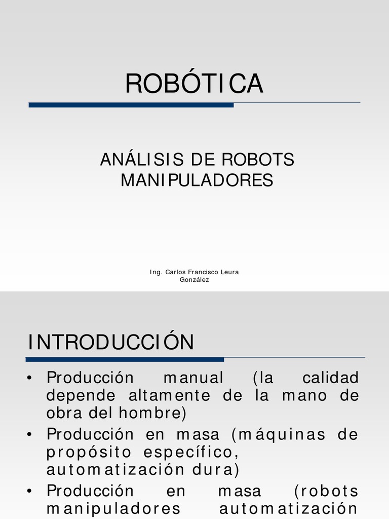 Análisis de los tipos de robots manipuladores y sus aplicaciones | PDF | Solenoide | Robot