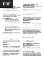 Different Types of Statistical Tests | PDF | Student's T Test | Statistics