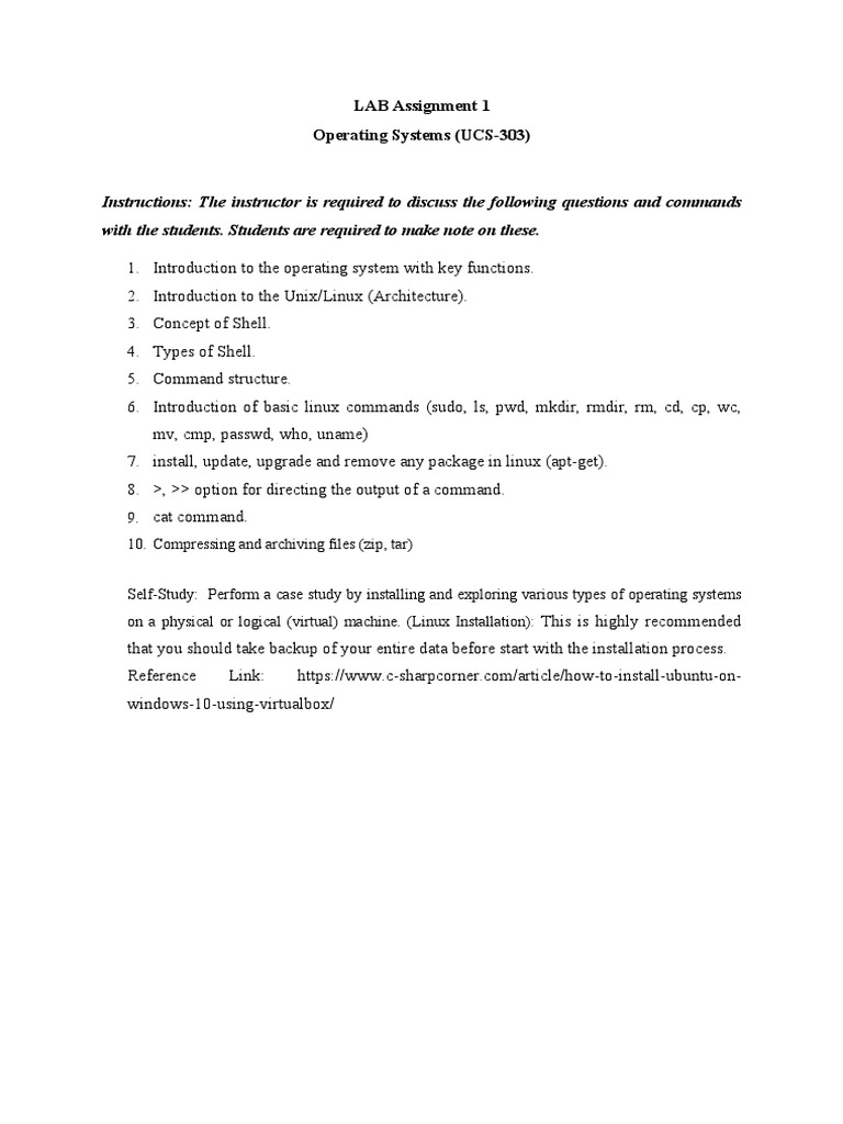 All Lab Assignment Pdf Scheduling Computing Operating System 0450
