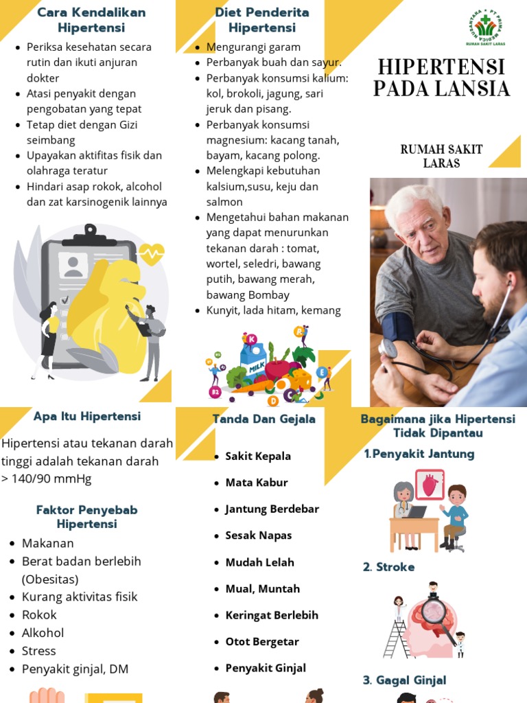 LEAFLET HIPERTENSI PADA LANSIA | PDF