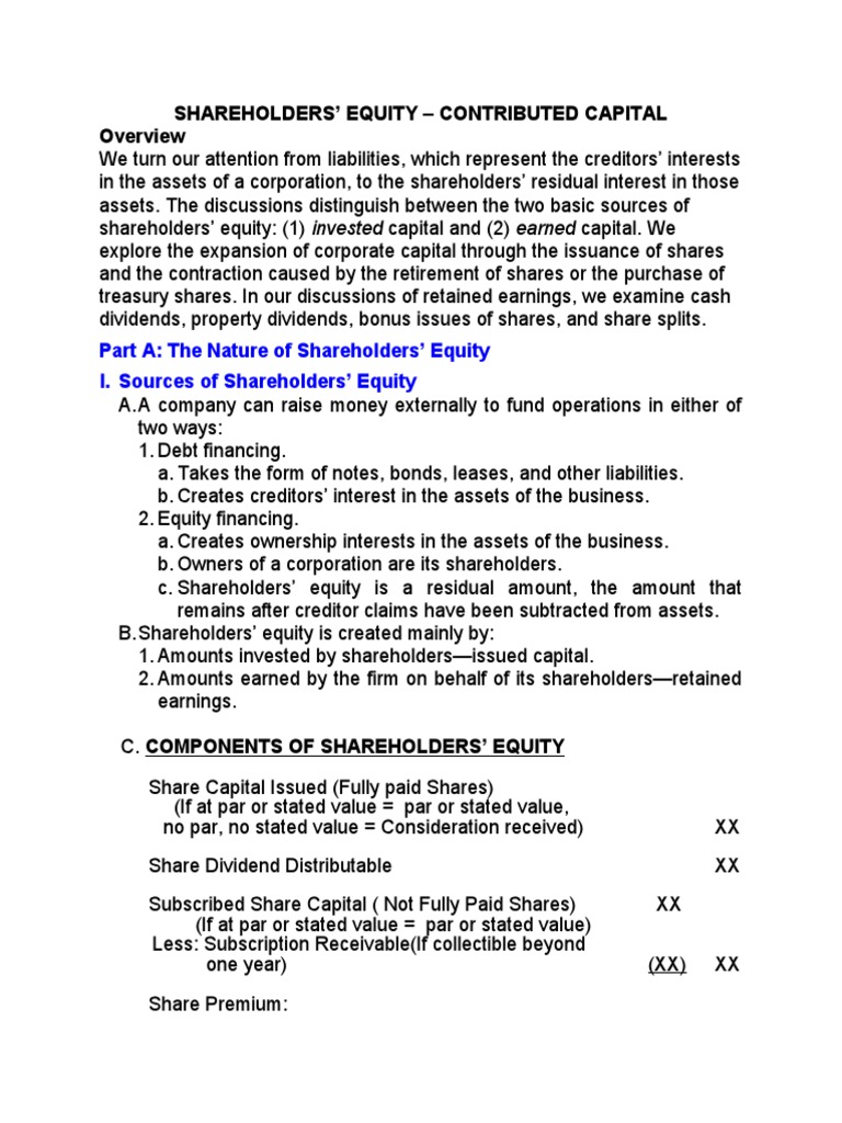 SHAREHOLDERS | PDF | Equity (Finance) | Dividend