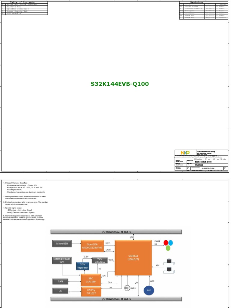 S32K144EVB-Q100 RevC Schematic | PDF