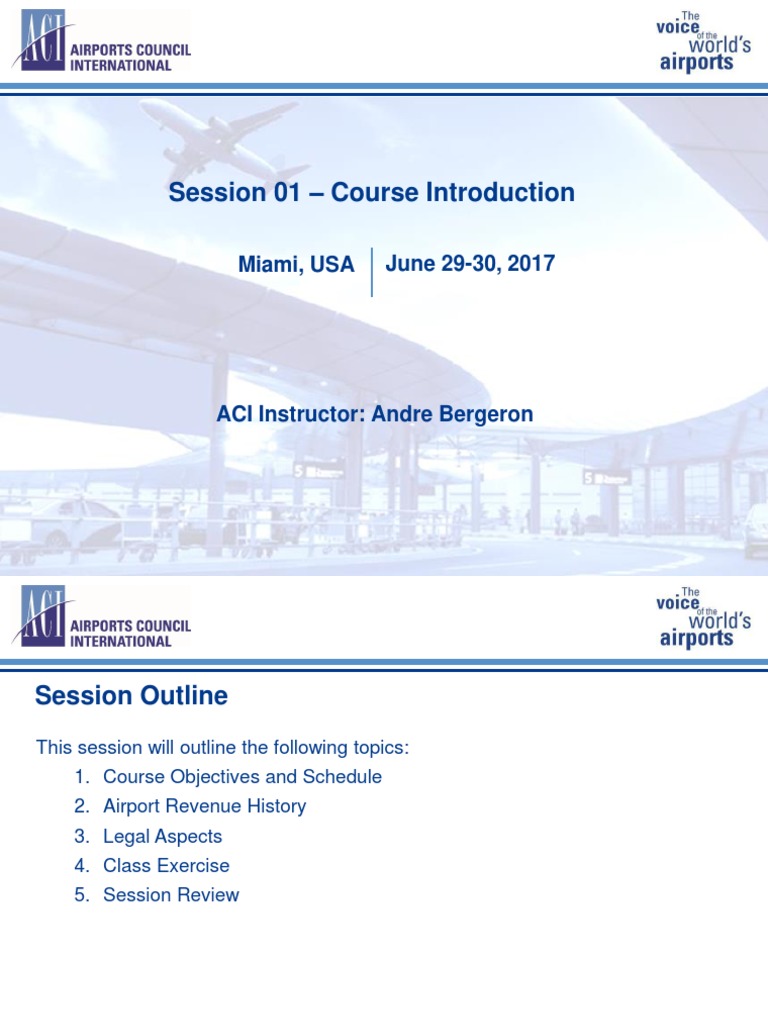 Module 01 Course Introduction | PDF | Airport | Airlines Module 01 Course Introduction | PDF | Airport | Airlines