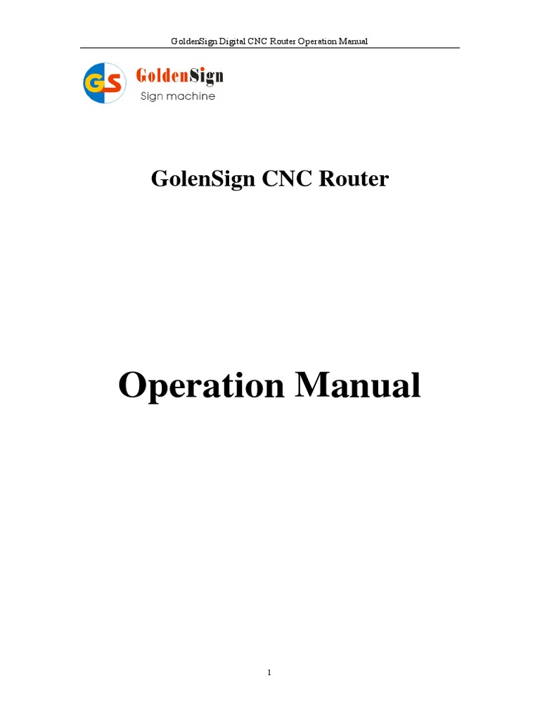Operation Manual | PDF | Numerical Control | Switch