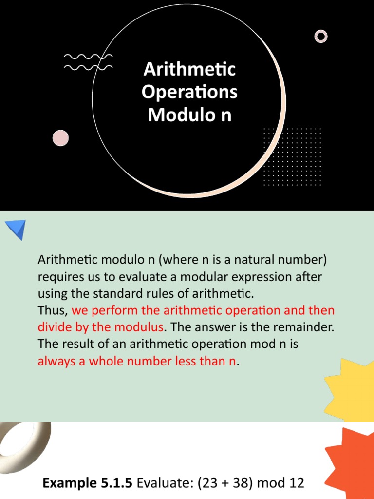 5.1 Modular Arithmetic Part 2 | PDF | Teaching Methods & Materials