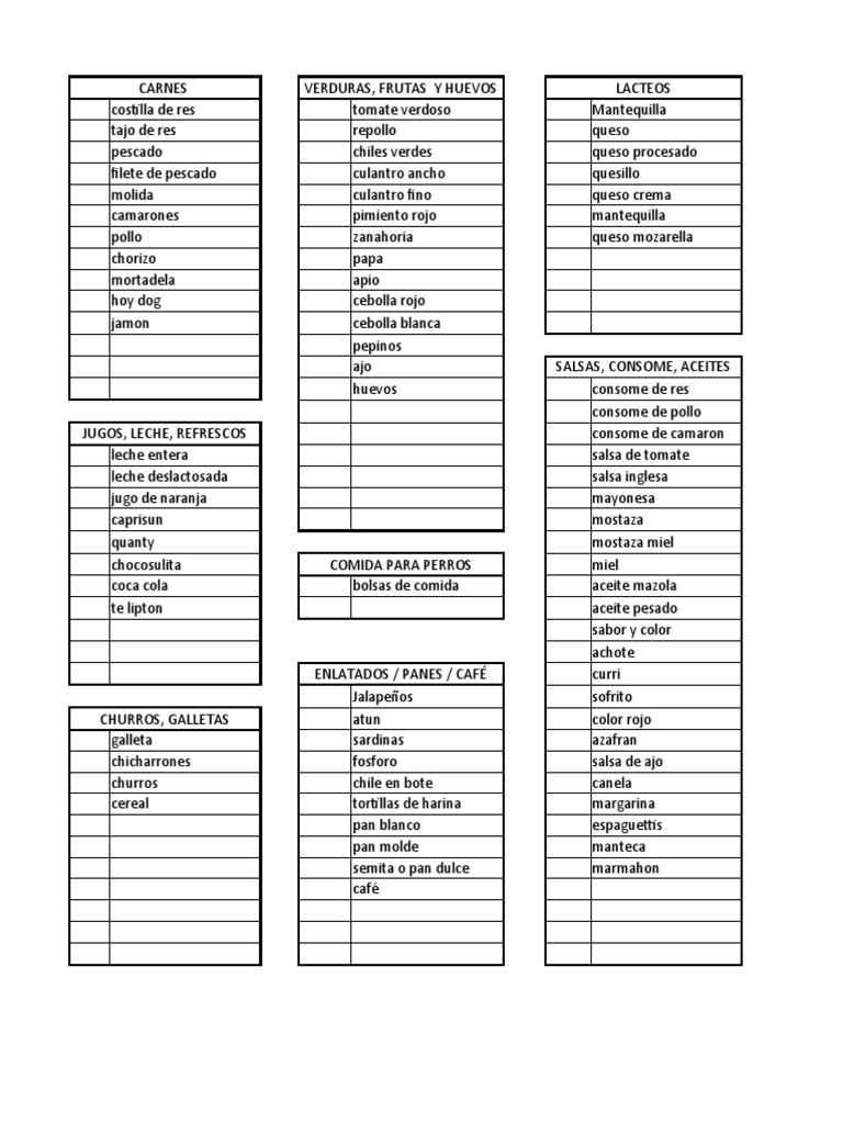 Lista de Super | PDF