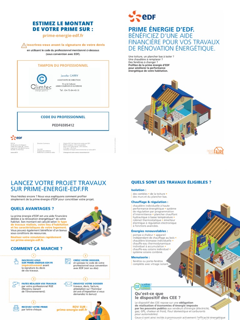 Brochure Prime Energie Edf | PDF