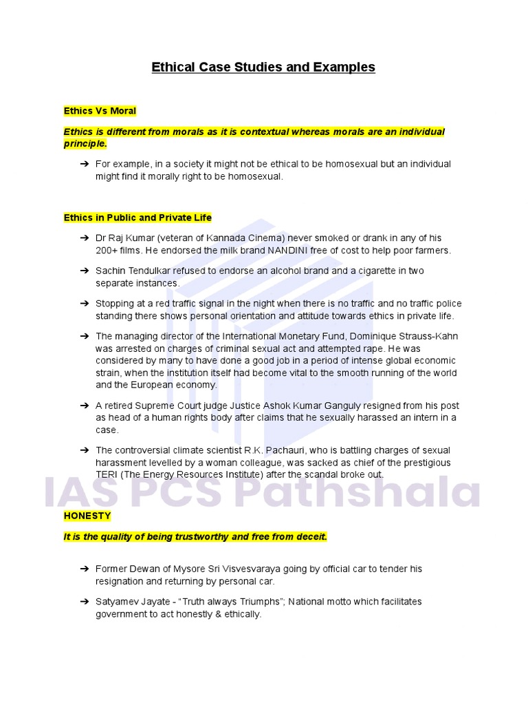 Sample Ethics Handwritten Notes | PDF | Conflict Of Interest