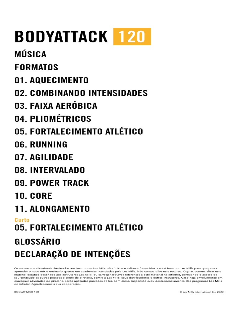 Body Attack 120 Booklet | PDF