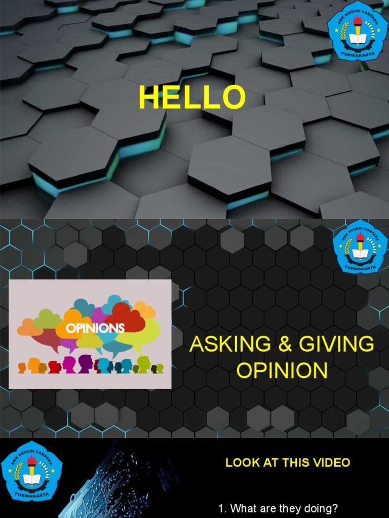 Asking and Giving Opinion | PDF