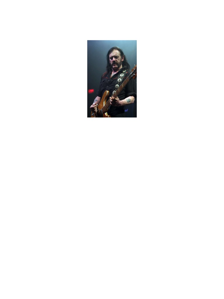 Lemmy Kilmister | PDF