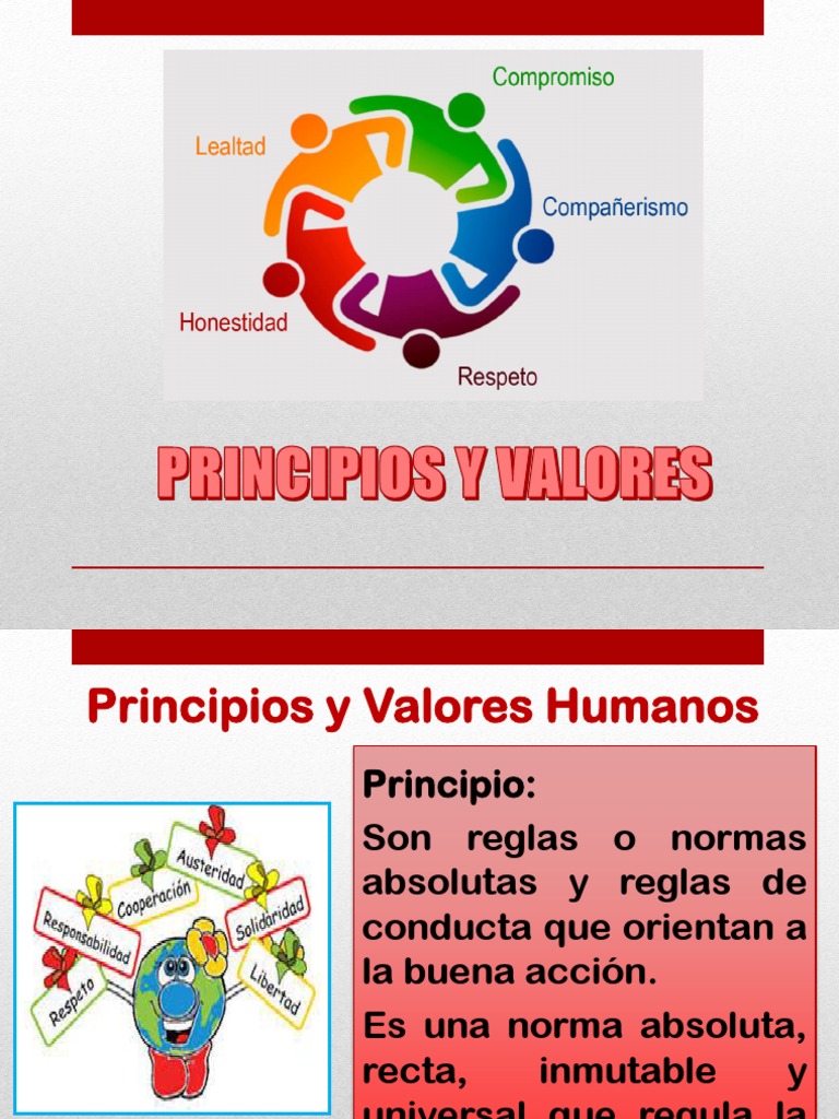 Principios y Valores Humanos Esenciales | PDF | Comportamiento | Moralidad