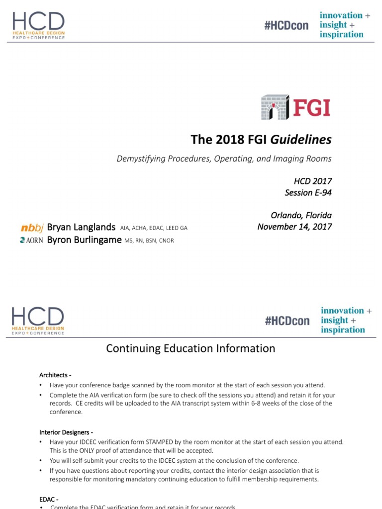 The 2018 FGI Guidelines: Bryan Langlands Byron Burlingame | PDF