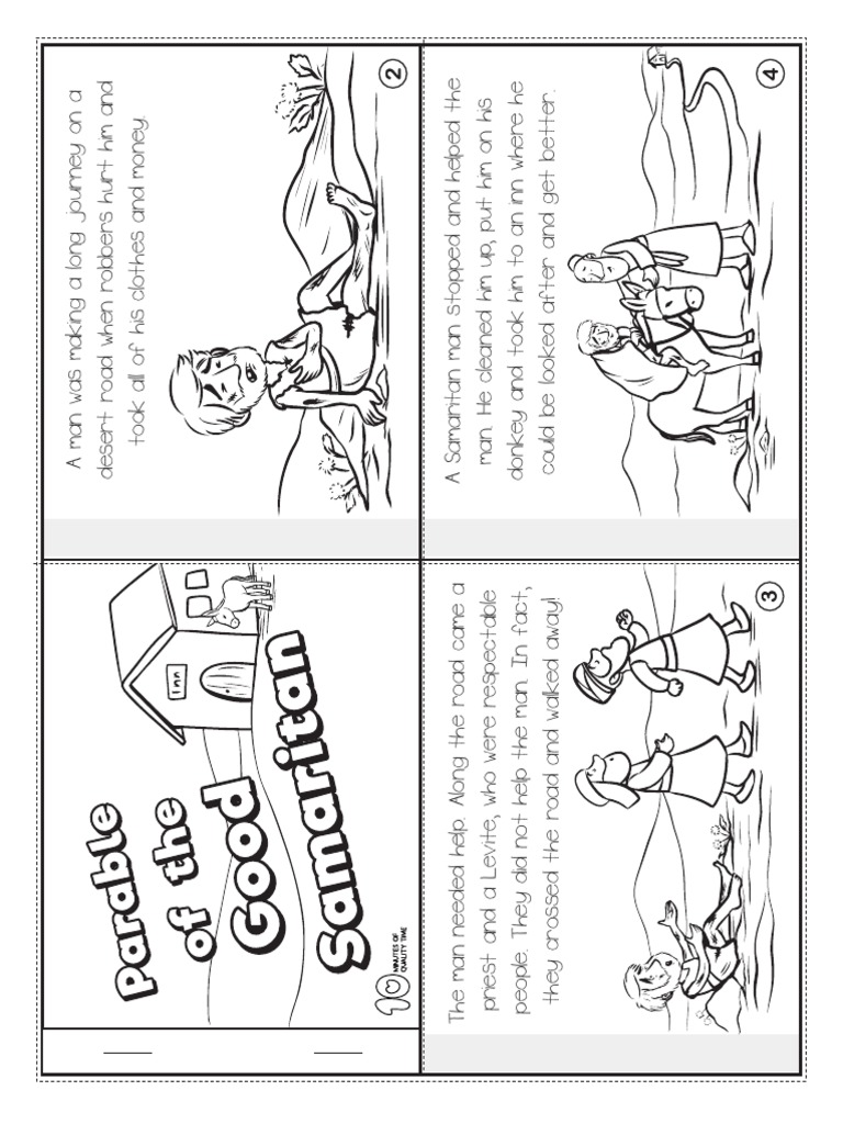 The Parable of The Good Samaritan Mini Book | PDF