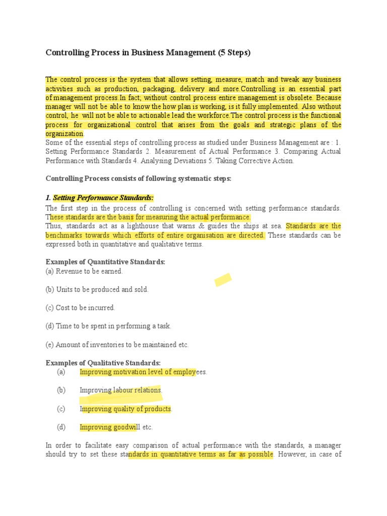 Controlling | PDF | Sampling (Statistics) | Measurement