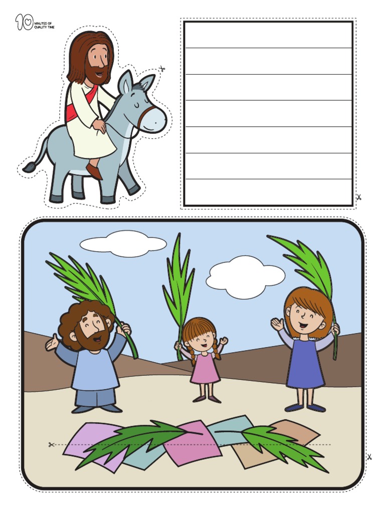 Palm Sunday Craft Triumphal Entry Into Jerusalem Color | PDF
