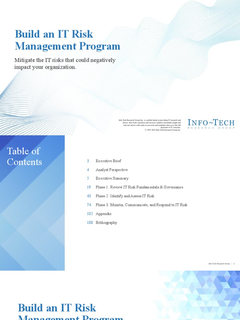 It Build An IT Risk Management Program R2 | PDF