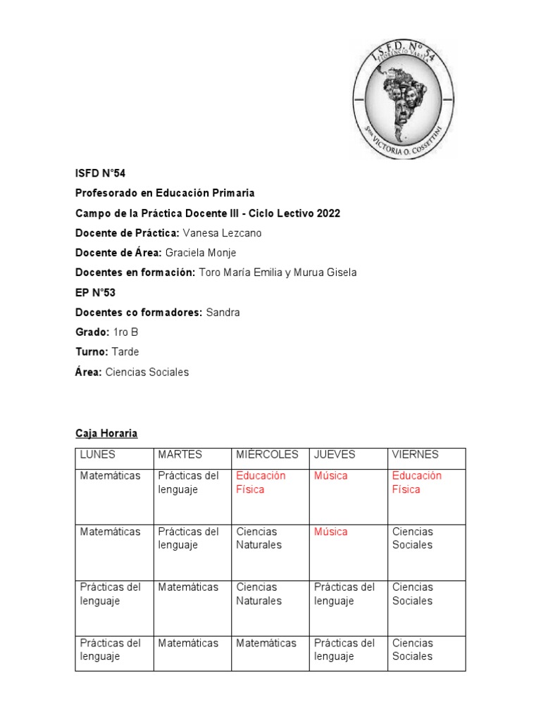 Borrador - Ciencias Sociales - 1ro B (1) | PDF | Enseñando | Science