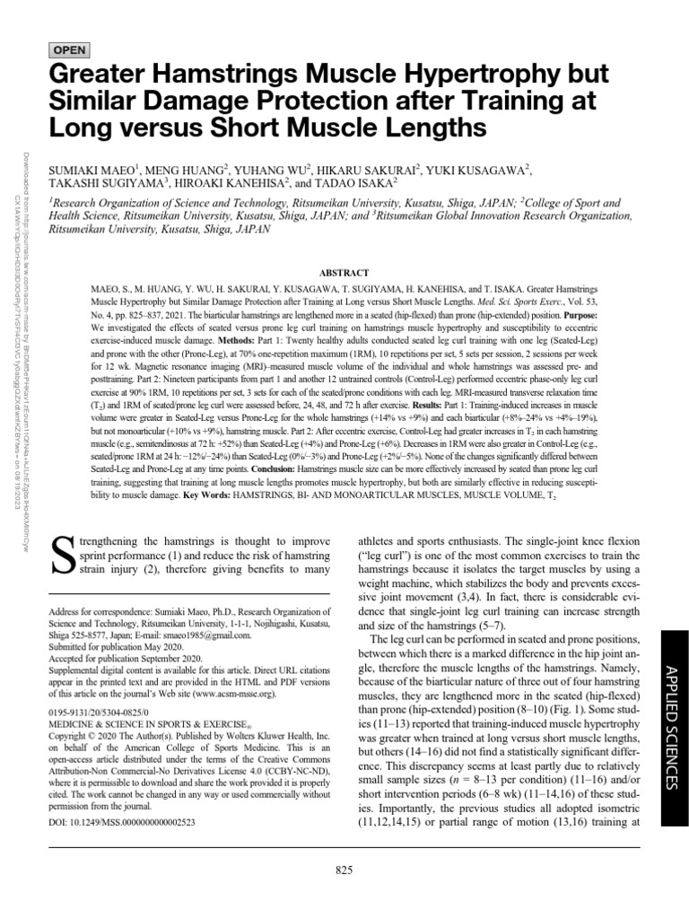 Greater Hamstrings Muscle Hypertrophy But Similar 18 Pdf