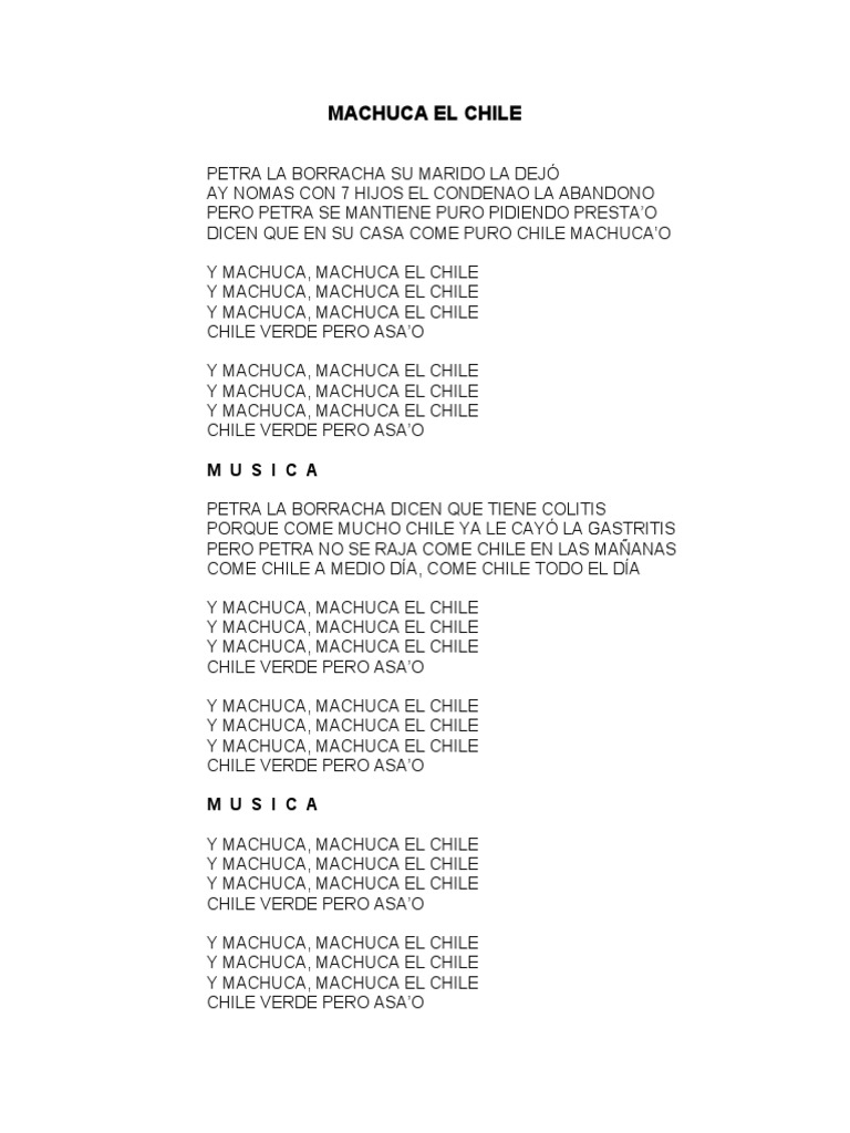 MACHUCA EL CHILE | PDF