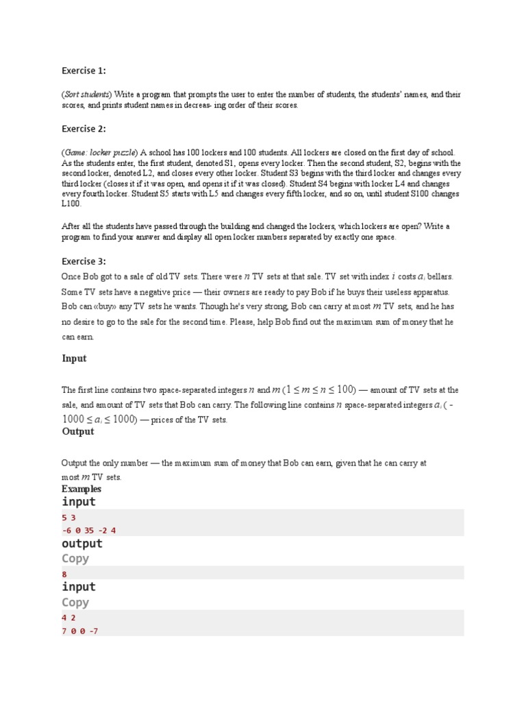 Dao Minh Array Exercise | PDF | Applied Mathematics Dao Minh Array Exercise | PDF | Applied Mathematics