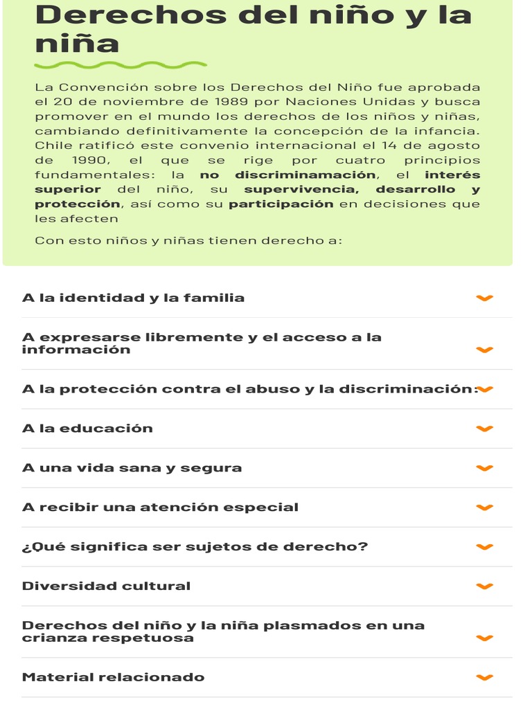 Derechos Del Niño y La Niña Chile Crece Contigo | PDF