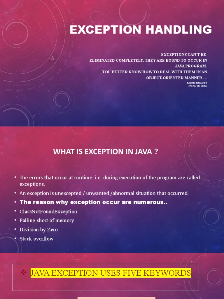 Exception Handling | PDF Exception Handling | PDF