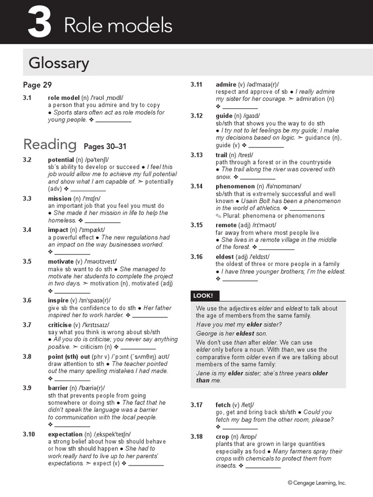 b2 Wordlist Unit 3 | PDF