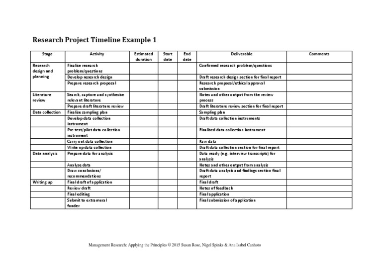 Research Project Timeline Overview | PDF