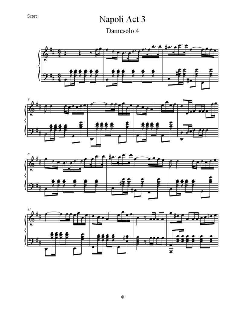 Napoli Act 3 - Damesolo 4 | PDF