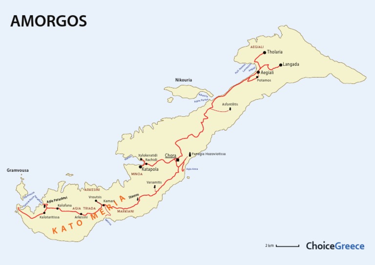 Amorgos Map | PDF