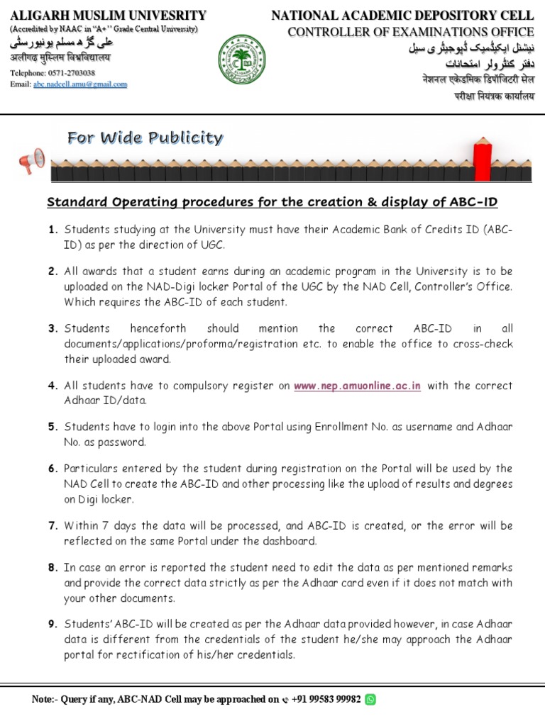 SOP For Creation and Display of ABC ID | PDF | Computer Security | Security