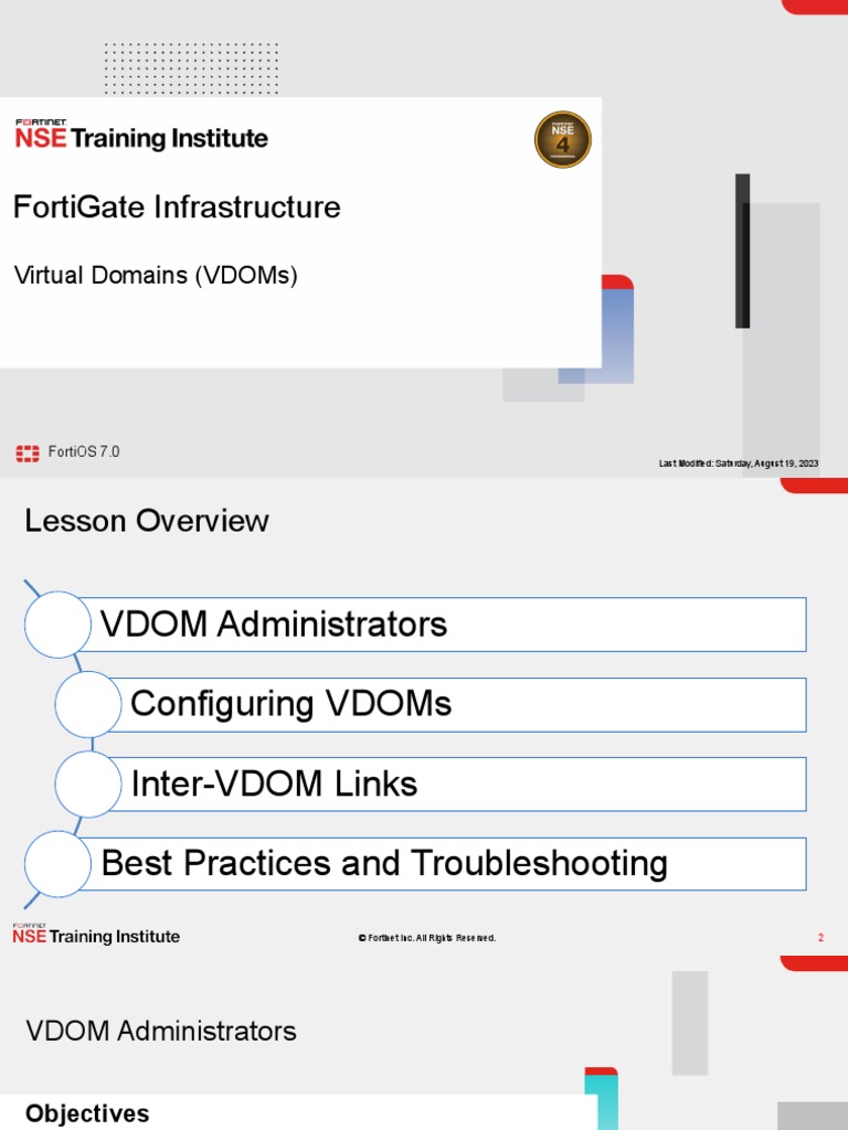 FortiGate Inf 03 Virtual Domains | PDF