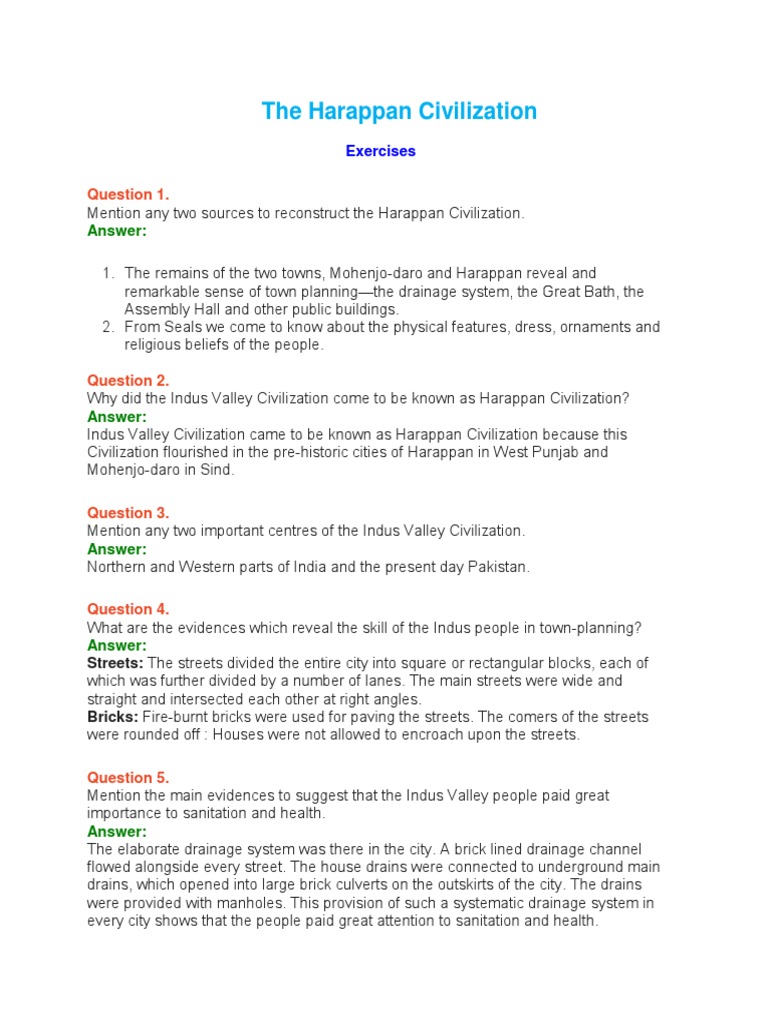 Harappan Civilization: Key Insights and Evidence | PDF | Pottery ...