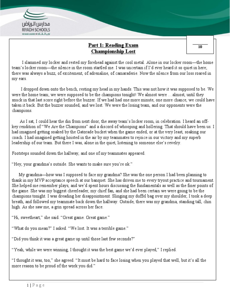 Grade 10 - Diagnostic Test T1 - 23-24 | PDF