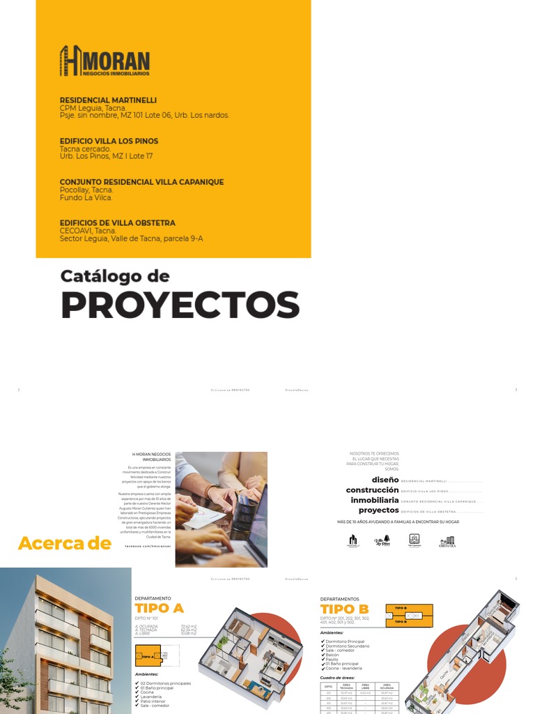 Catalogo de Proyectos Hmoran | PDF