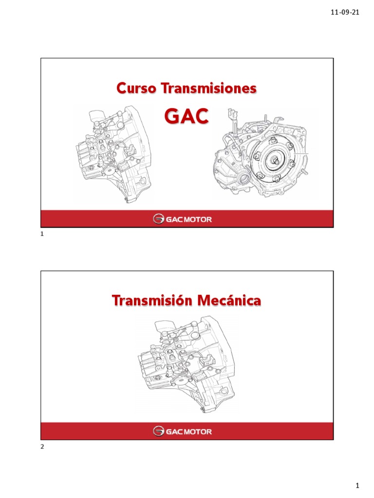Curso de Transmisiones GAC | PDF