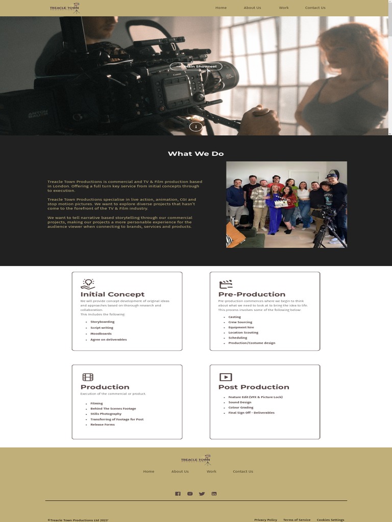Treacle Town Productions Overview | PDF | Filmmaking