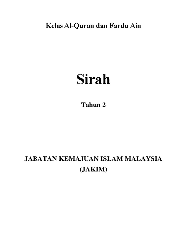 Teks Sirah Tahun 2 Kafa | PDF