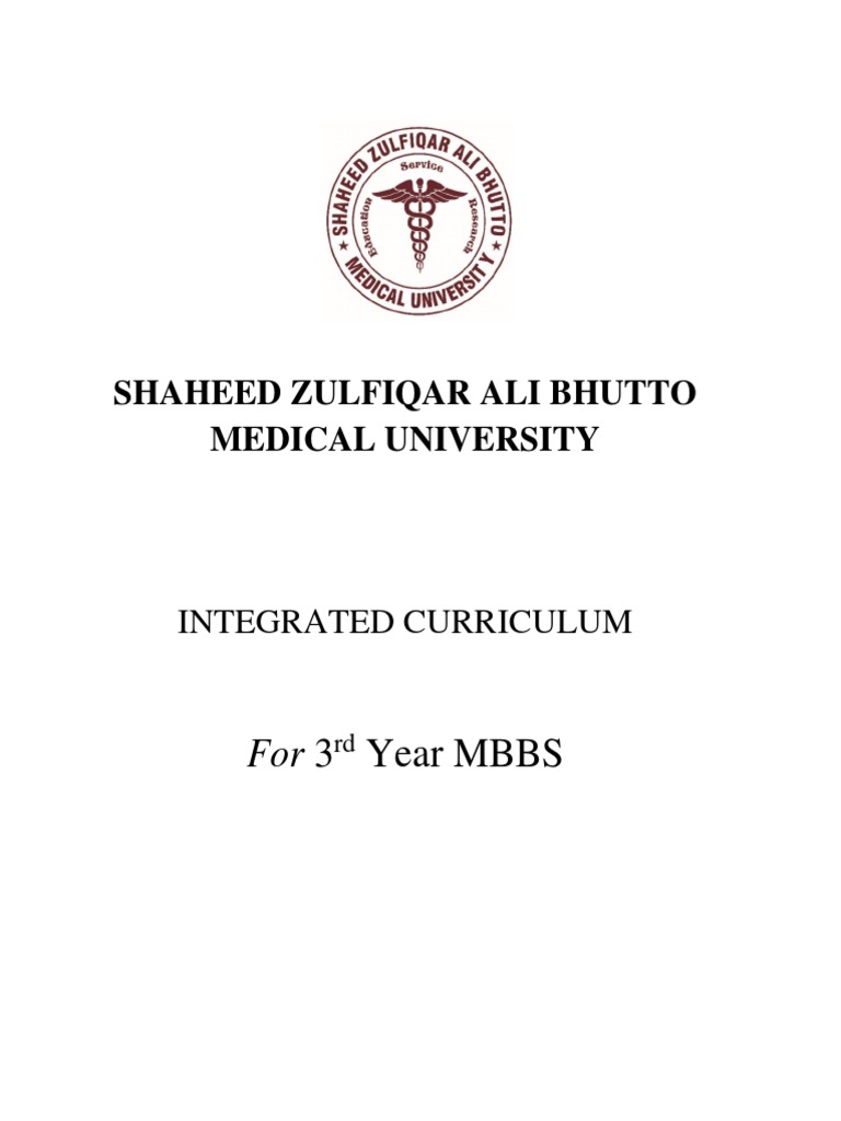 Integrated Curriculum 3rd Year MBBS Revised | PDF