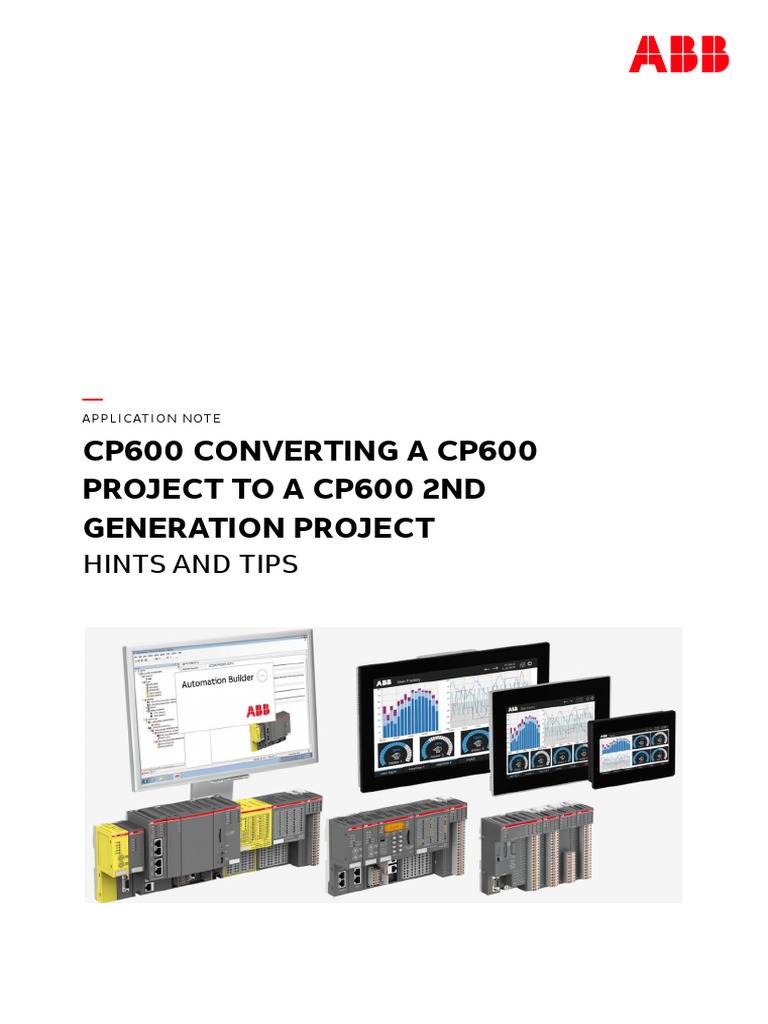 CP600 - Application Note 3ADR010541 - V2 | PDF